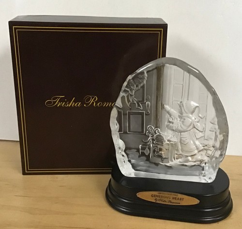Trisha Romance - Glass Sculpture - Generous Heart - Limited Edition | eBay
