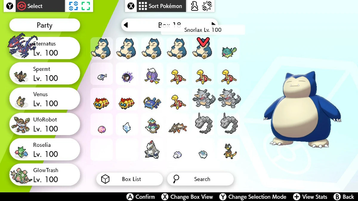 Snorlax Evolution Chart