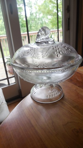 EAPG - McKee Glass Co. "Barberry" crystal compote | eBay