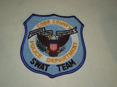 Cobb County Georgia Police Department Swat Team Eagle Seal Iron On ...