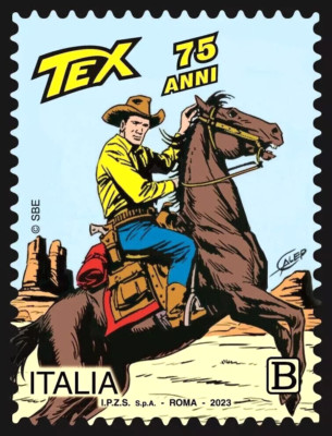 Italy 2023 Tex Willer Cartoons,75 Years,Comic books,Animation,Horse,MNH ...