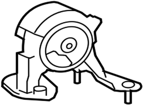 12371-22240 Toyota Insulator, engine mounting, rear 1237122240, New ...