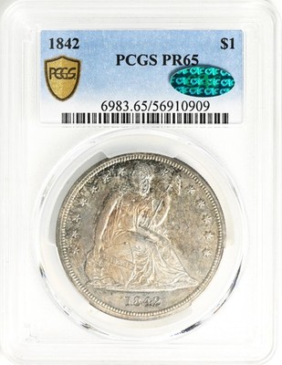 1842 LIBERTY SEATED S$1 PCGS PR 65 | eBay
