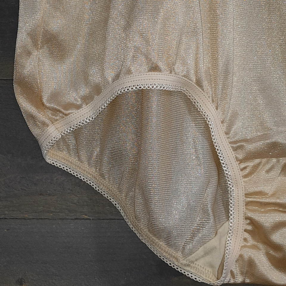 Underscore Sissy Panty Size 7 Champagne Shiny Granny Brief Mushroom ...