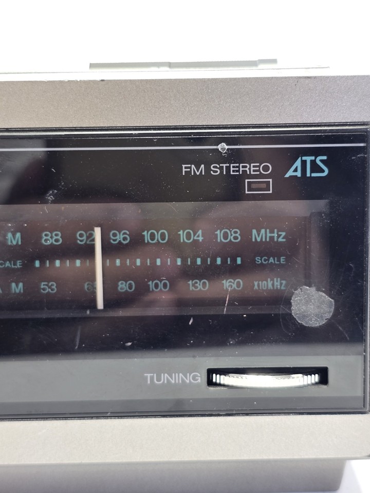 Panasonic Accu-Set ATS Alarm Clock AM/FM Radio RC-X310 Vintage ...