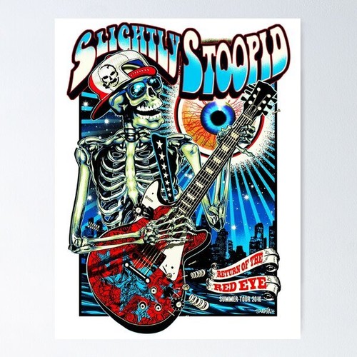 Slightly Guitar Tour 2016 2020 Stoopid Pariman Poster | eBay