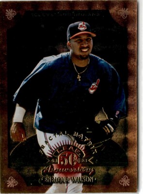 1998 Leaf Fractal Matrix Indians Baseball Card #29 Enrique Wilson BY ...