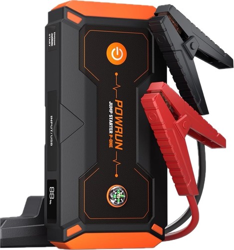 Powrun P-ONE Jump Starter, 2000A Portable Jump Box Car Jump Starter ...