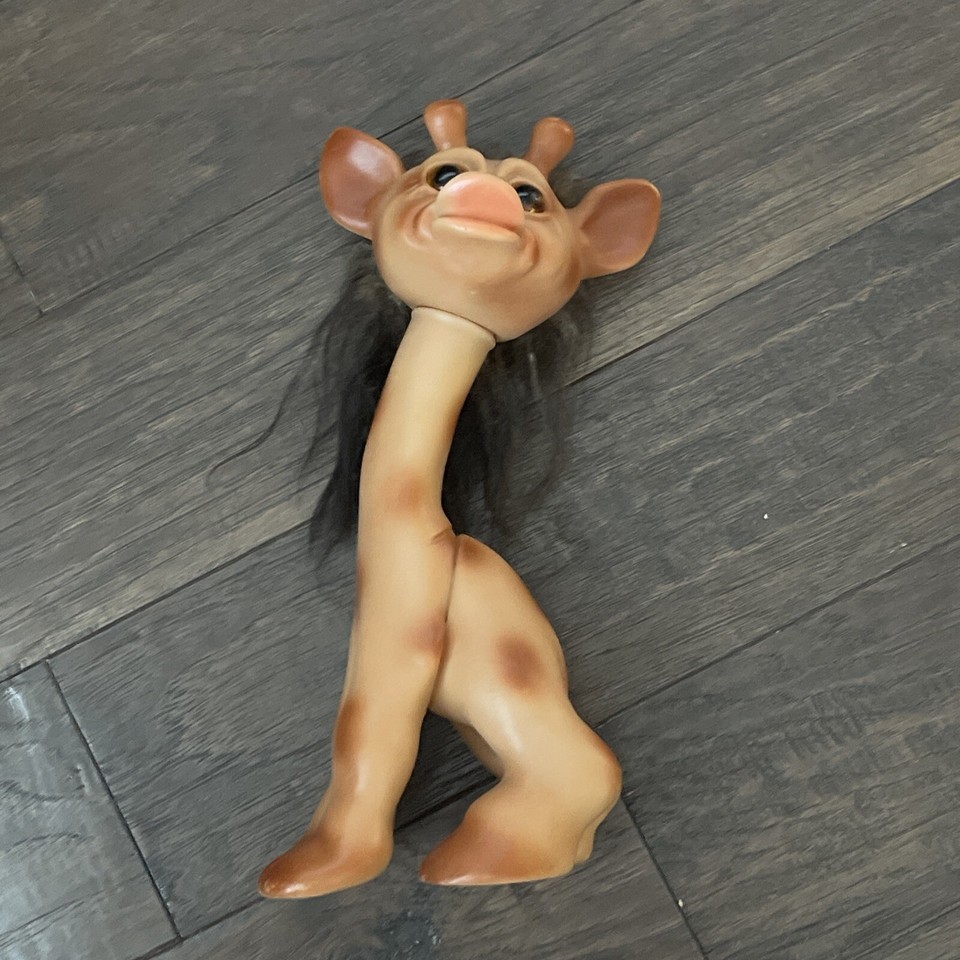 VINTAGE 1960’s Thomas DAM GIRAFFE Troll Denmark Dark Brown Hair | eBay