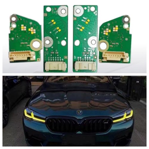 DRL FOR BMW G30 G31 F90 LCI LED BOARD Golden angel Eye Lemon Yellow ...