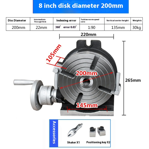Horizontal, Vertical and Horizontal Indexing Discs Rotary Table Divider ...