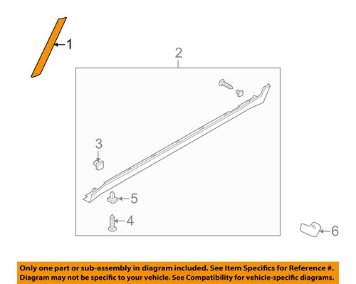 KIA OEM 12-13 Soul Exterior-Pillar Trim Left 861702K500 | eBay