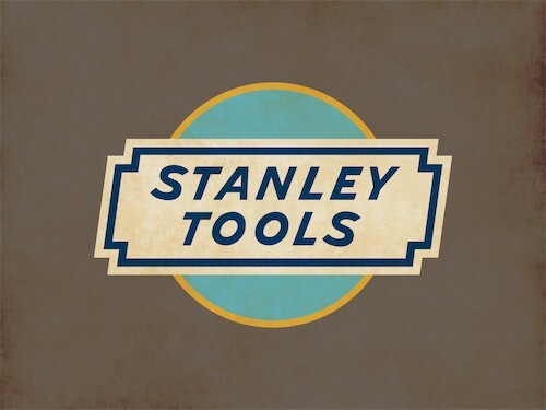 Stanley Tools Vintage Logo Print Bed Rock Stanley Plane Sweetheart ...