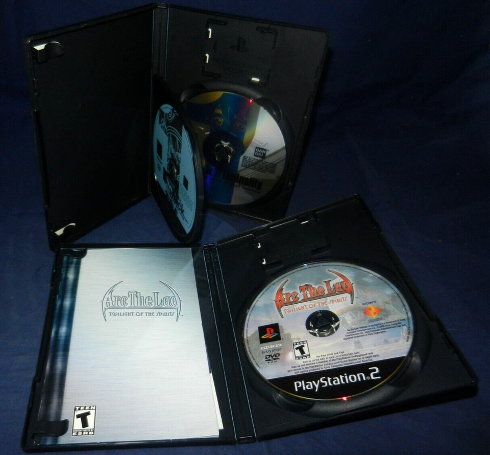 PS2; Dot Hack Infection Pt 1-2CDs, Arc The Lad: Twilight of the Spirits ...