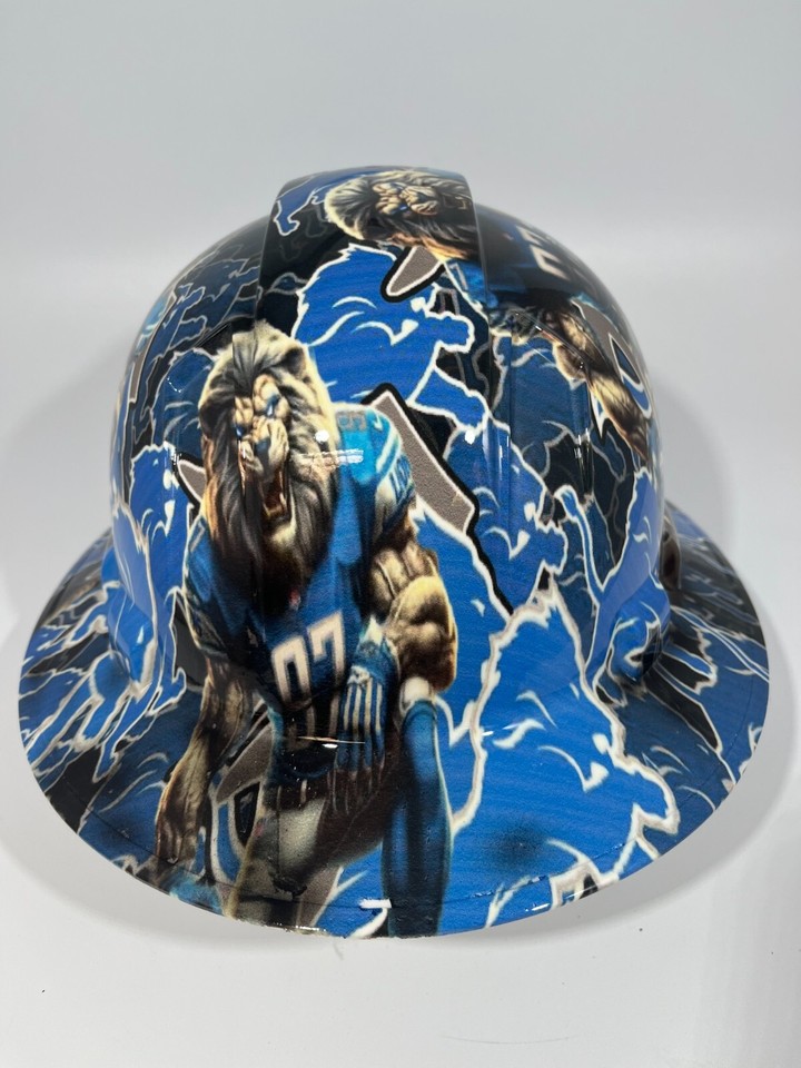 New Full Brim Hard Hat Custom Hydro Dipped DETROIT LIONS | eBay