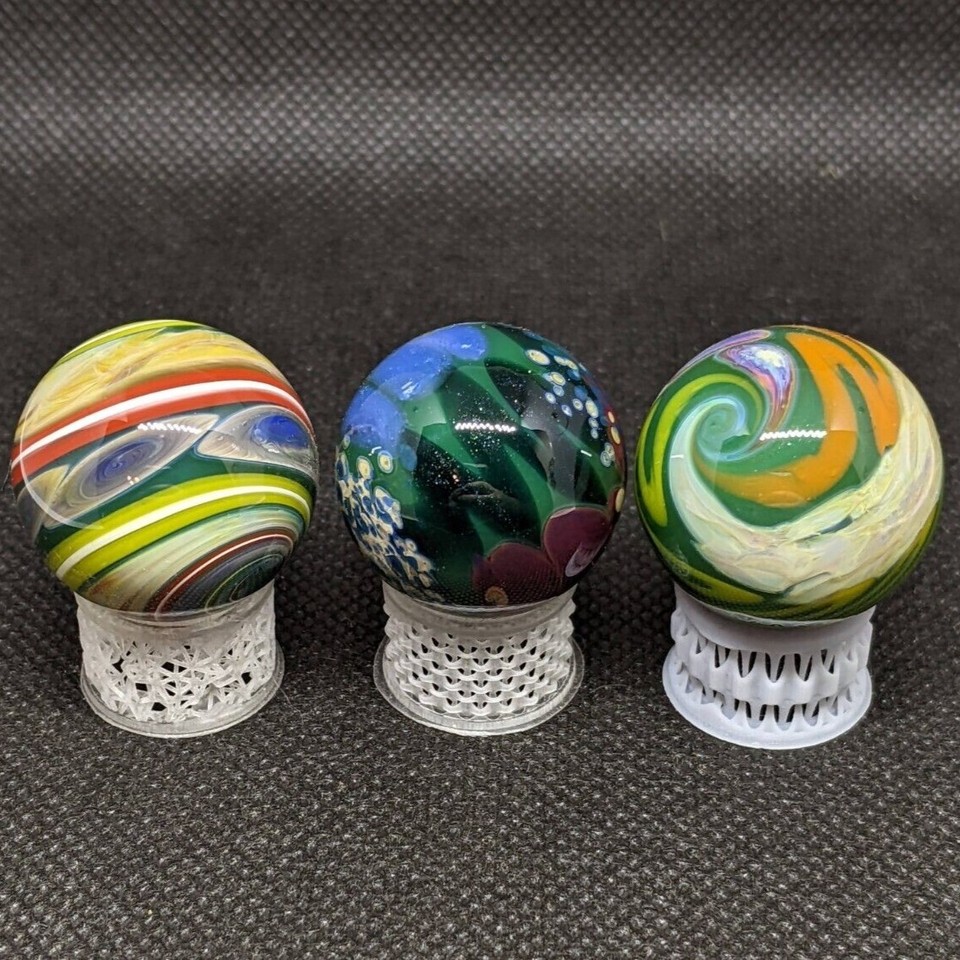1" Beck Glass Mystery Marbles, Lampwork Marbles, Surprise, Random ...