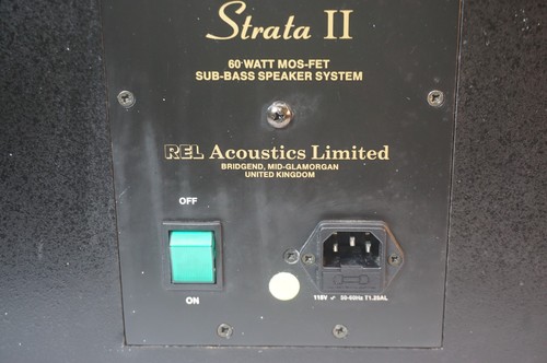 REL Acoustics ltd. Strata II 60 WATT Mos-Fet Sub-Bass Speaker System | eBay