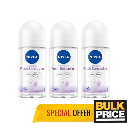 Nivea Fresh Sensation Infini-Fresh Roll-On Deodorant Antibakteriell ...