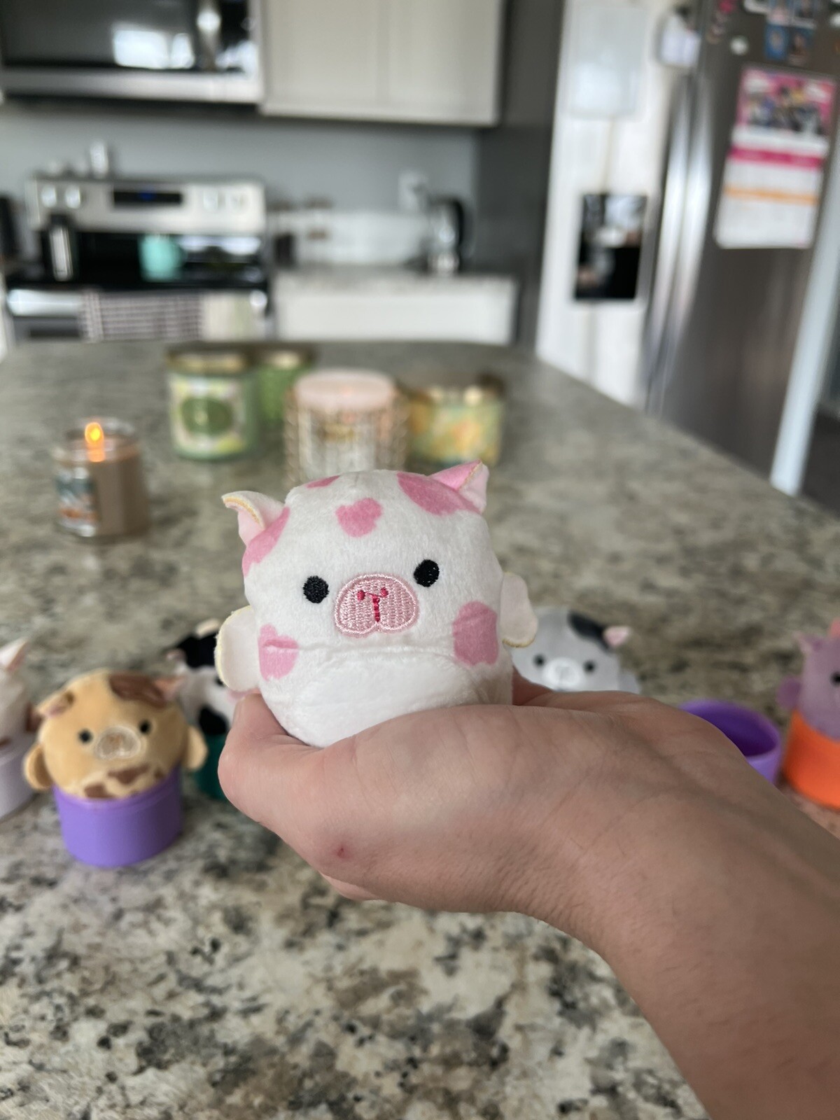 Micromallow Squishmallow Pink And White Spotted SeaCow Brand New With ...