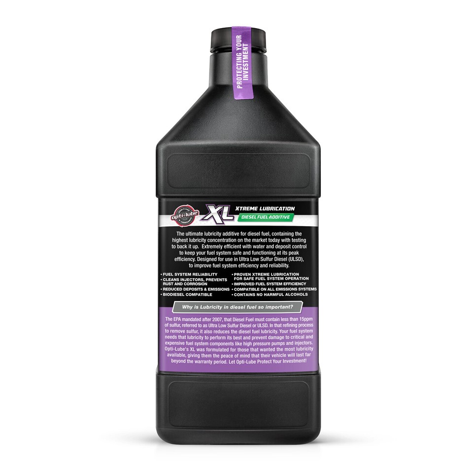 Opti-Lube XL Xtreme Lubricant Formula Diesel Fuel Additive: 1 Quart ...