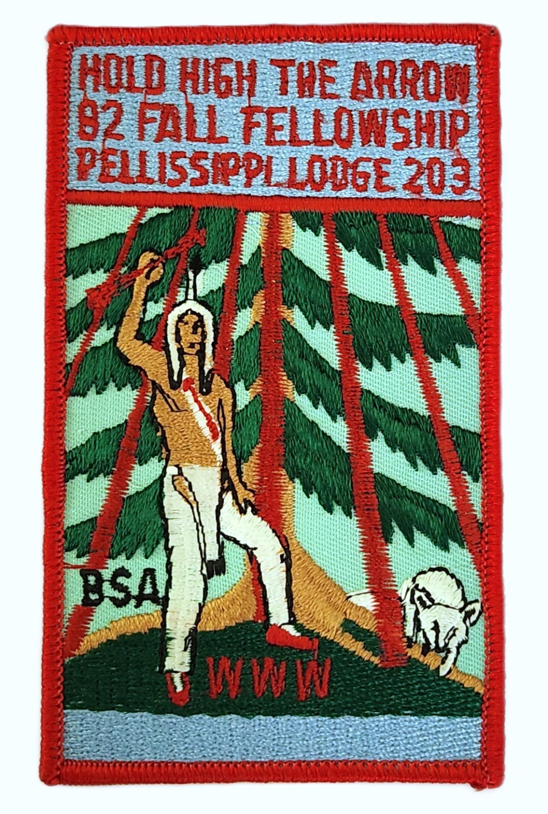 Lodge 230 Pellissippi eX1982 Fall Fellowship Pocket Patch OA BSA Error ...