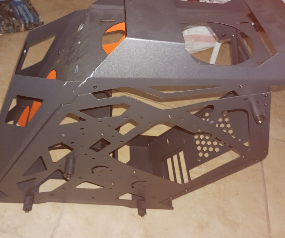 PC gaming case mATX Tower PC Gaming Case Open Computer x3 BLACK, 6 new ...