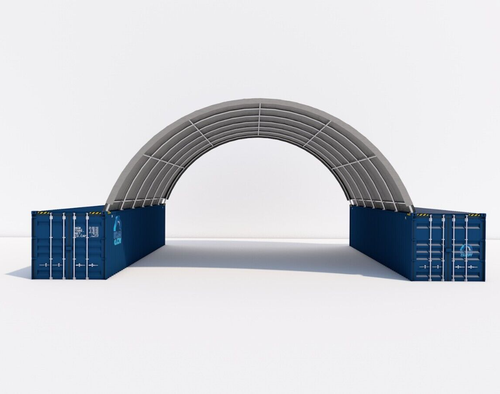 33W-40L-12H (ft) Quonset Hut Shipping Container Roof Quonset Hut Shed ...