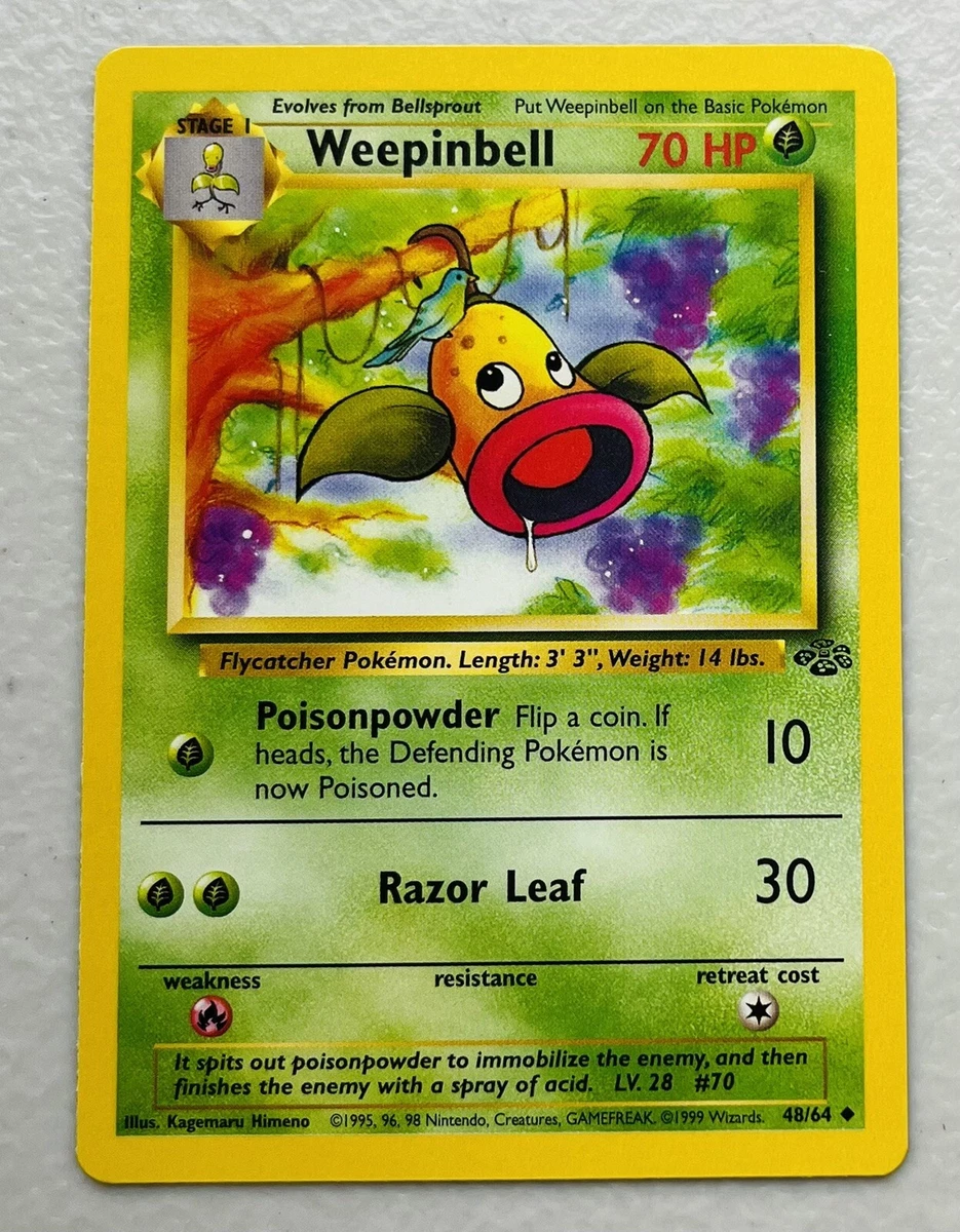 Weepinbell Pokemon Card