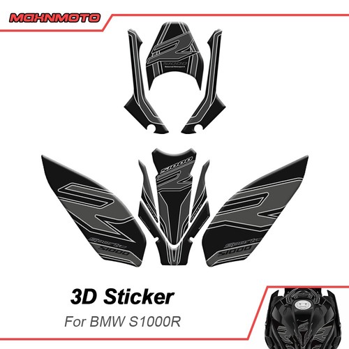 For 2019-2024 BMW S1000R 3D Gel Full Fuel Tank Protector Pad Cover ...