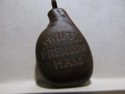 Antique "Swift's Premium Ham" Advertising Pendant / Charm - EXC Cond | eBay