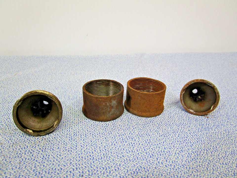 NOS 2 PACK 1/4" NPT STEEL THREADED GREASE CUPS HIT MISS ENGINE 1- 3/8 ...