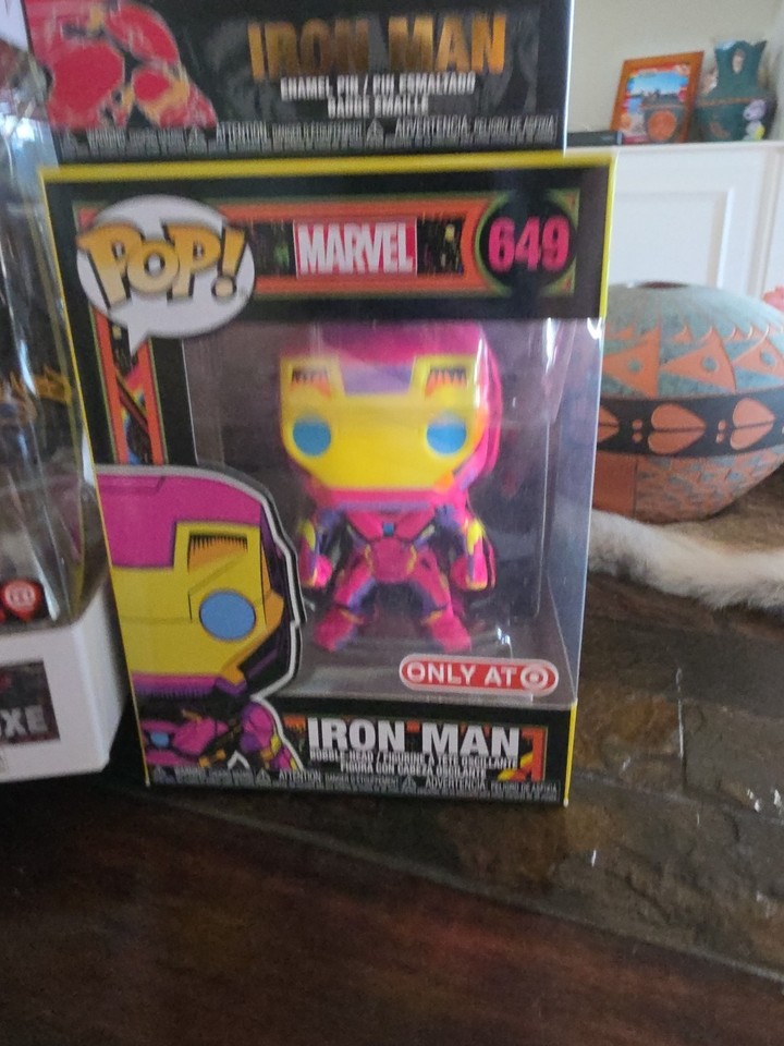 Funko Iron Man Pop Lot - Red, Gold & Pink. Street Art #753, #649 and ...