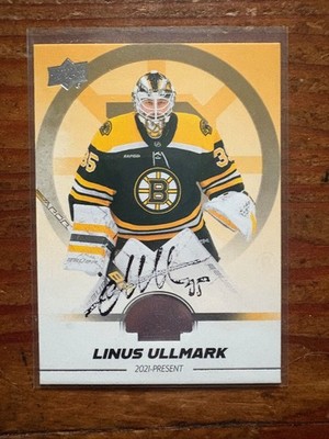 Linus Ullmark SIGNED 2023-24 Boston Bruins Centennial UD Upper Deck ...