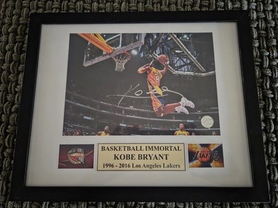 Kobe Bryant Auto 5x7 Photo 8x10 #8 Lakers 8x10 Framed with COA and ...