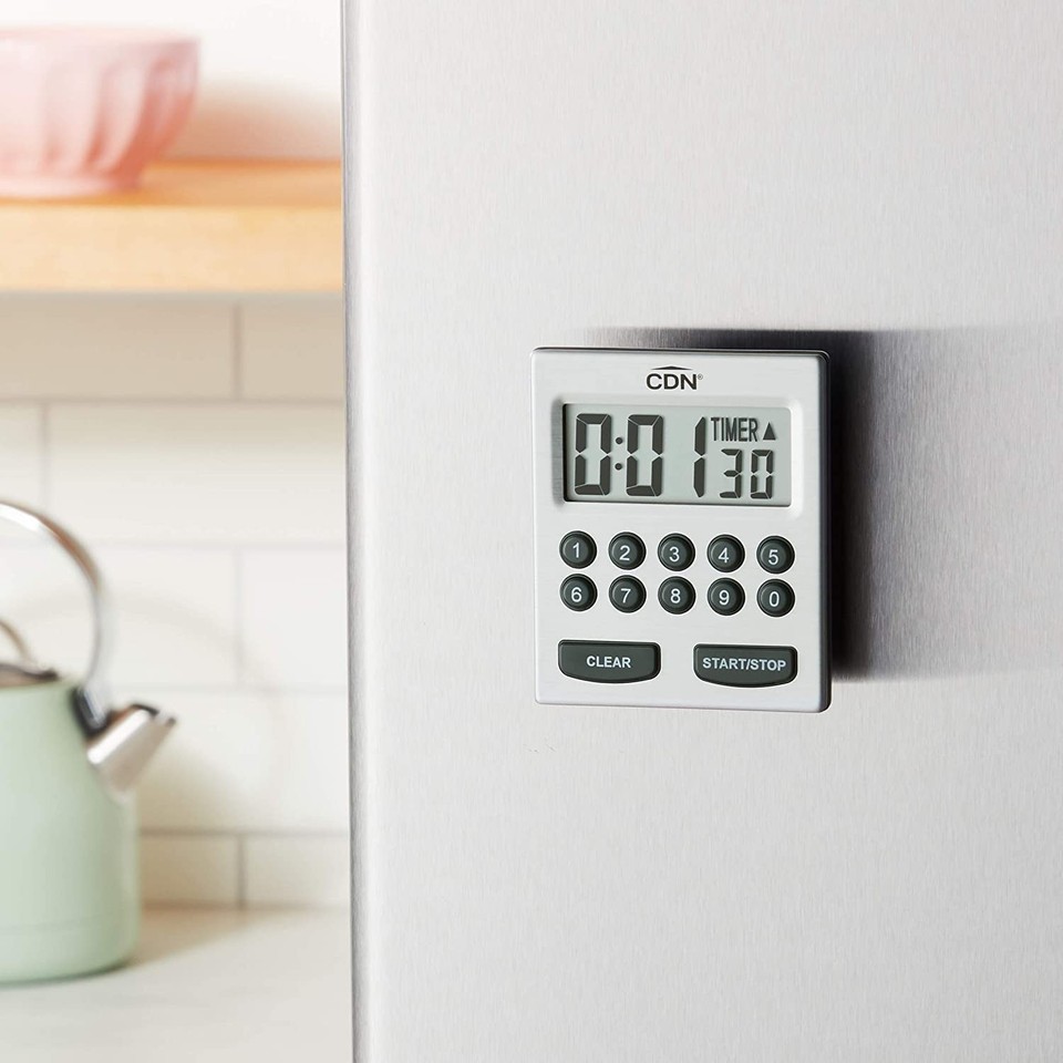 Cdn Digital Kitchen Timer With Direct Entry Dual Alarms Loud Vibrate ...