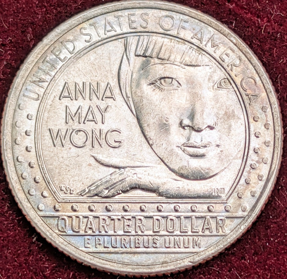 2022 D- Anna May Wong "N COD WE RUST" Quarter - Ghosted "I" & "T ...