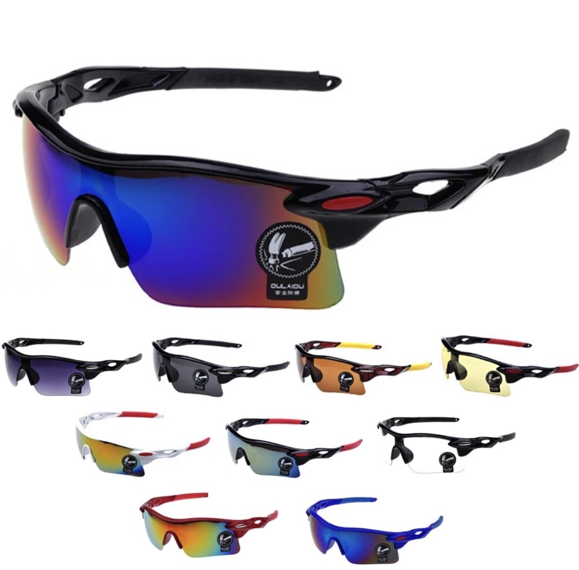 Cycling Bicycle Bike Goggles Outdoor Sports Sunglasses Eyewear Driving ...