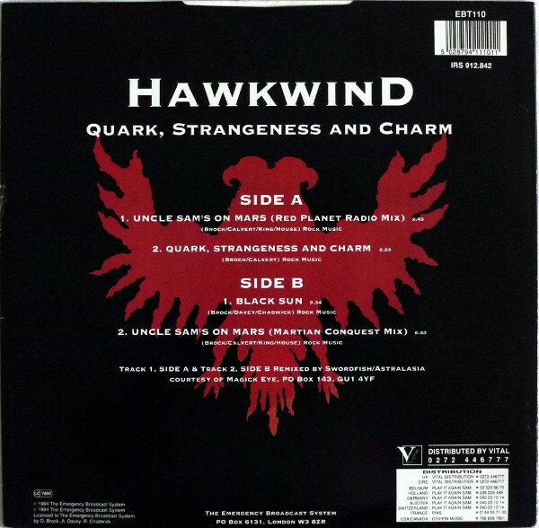 Hawkwind ‎– Quark, Strangeness And Charm-Vinyl 12" 33 ⅓ RPM UK 1994 LN ...