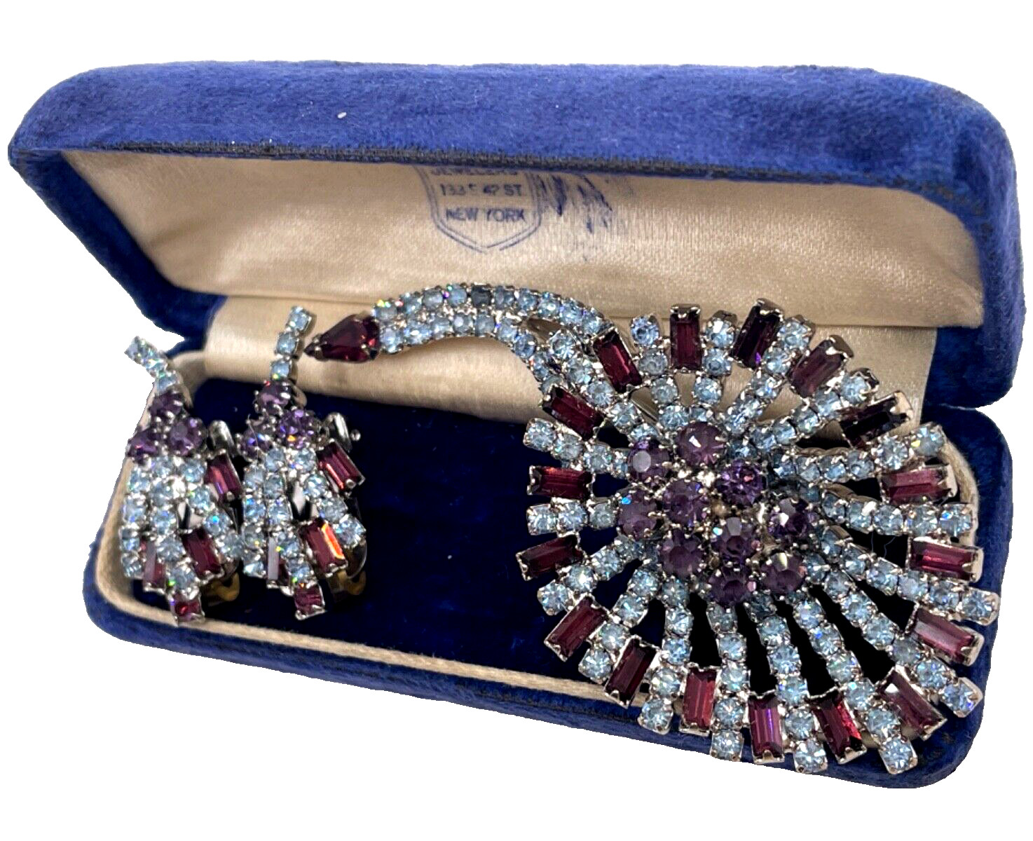 FABULOUS EXTREMELY RARE HOBE SET EARRINGS BROOCH GORG… - Gem