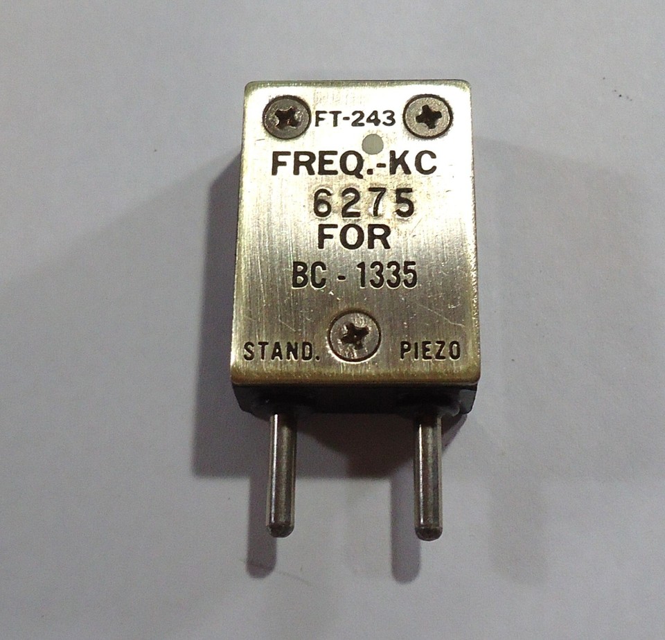 FT-243 Radio Crystal 6275 KHz - .093 Pins - Stand Piezo - Channel 294 ...