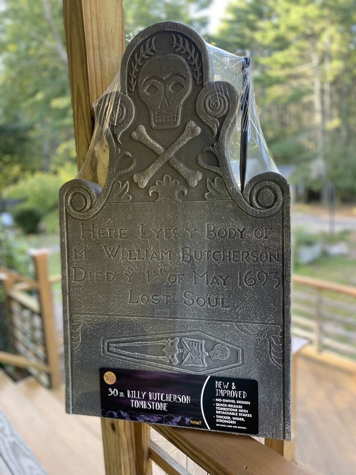 DISNEY HOCUS POCUS TOMBSTONE | 30" BILLY BUTCHERSON | HALLOWEEN | eBay