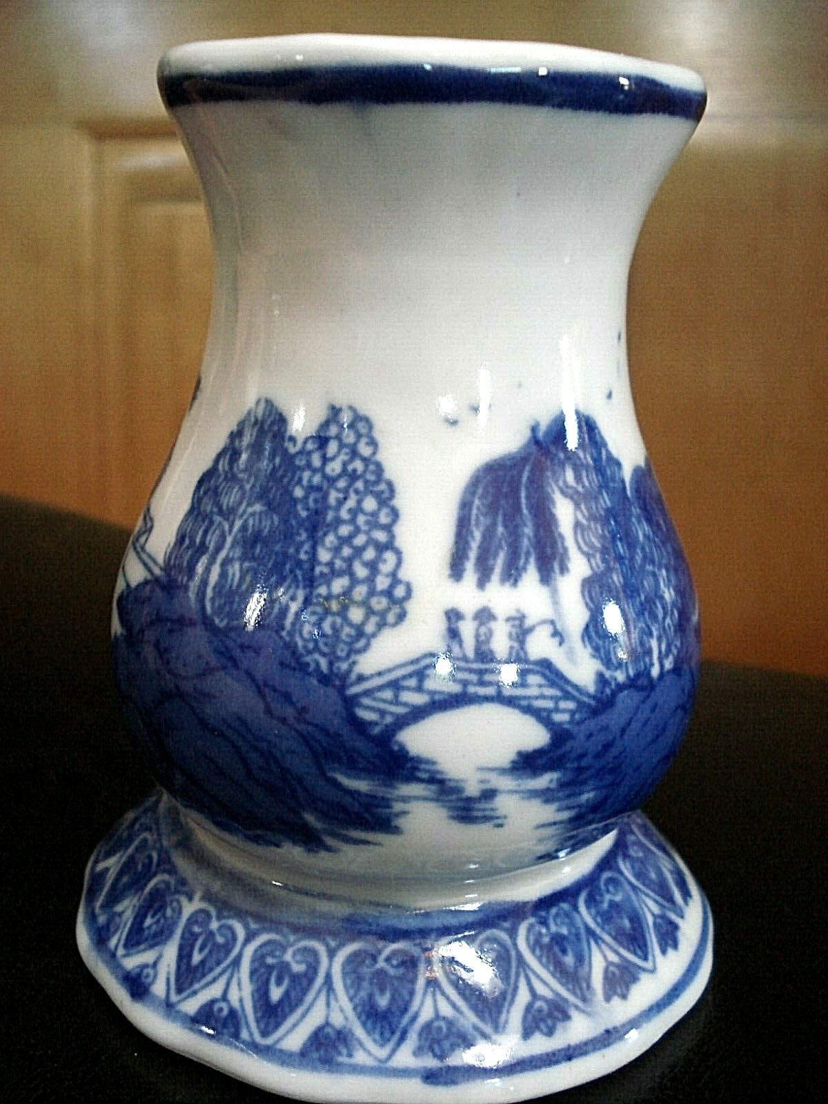 Beautiful OLD Flo Blue Ironstone Pottery Victopia Hairpen Holder | eBay