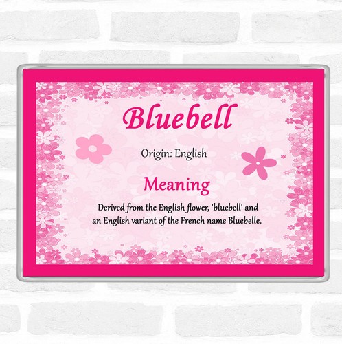 bell Name Meaning Jumbo Fridge Magnet Pink | eBay