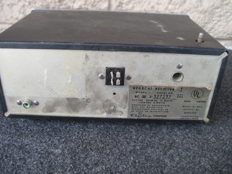 BEARCAT III ELECTRA SCANNER VINTAGE | eBay