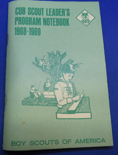 VTG Boy Scouts of America Cub Leaders Book Program Notebook 1968-1969 ...