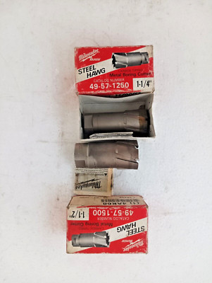 Milwaukee 49-57-1500, Size :1-12" And 49-57-1250, Size: 1-14" Cutter ...