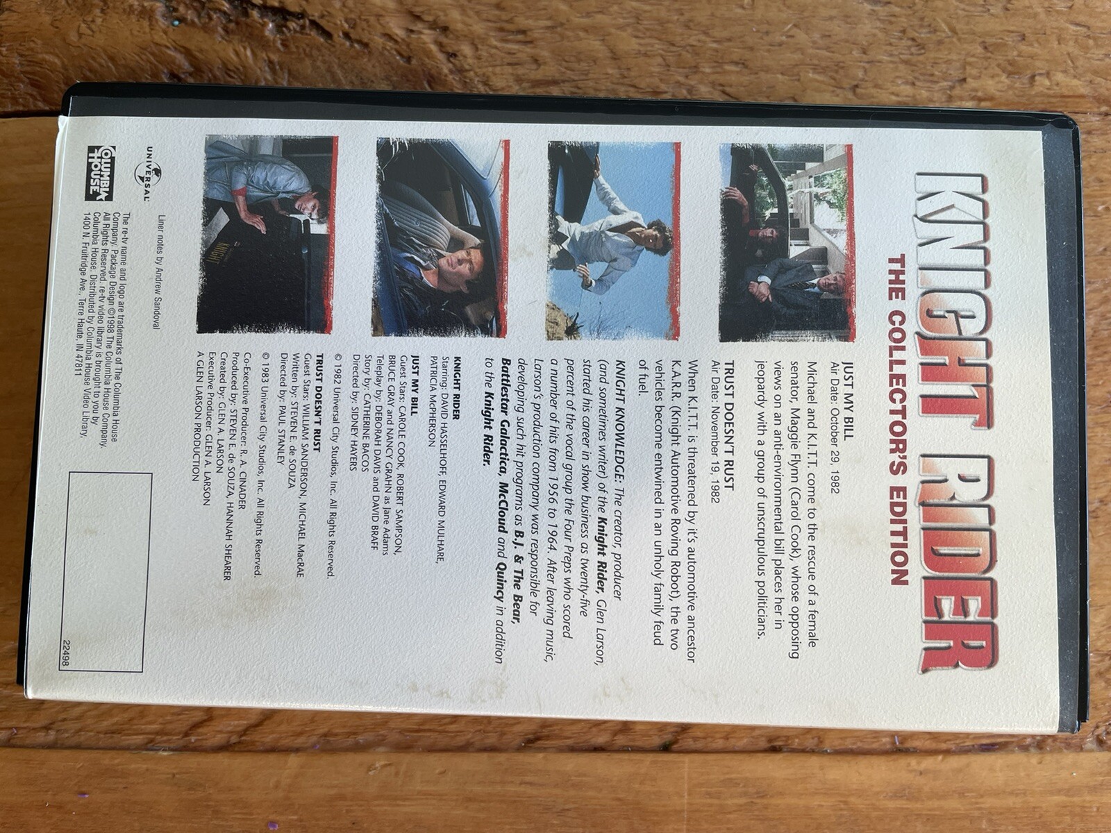 Knight Rider VHS Collector's Just My Bill Trust Doesn't Rust | eBay