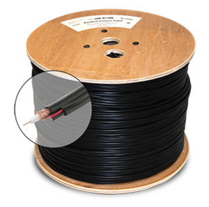 RG59 Siamese Coaxial Cable 20AWG Video Power CCTV Security Camera Coax ...