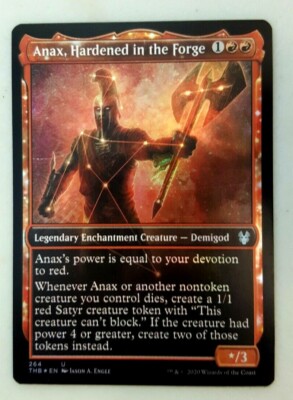 1x Anax, Hardened in the Forge Showcase FOIL MTG Theros Beyond Death NM ...
