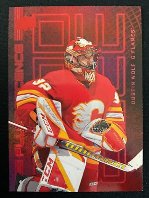 Dustin Wolf 2023-24 Upper Deck Series 2 Fluorescence Red RC Card #F-7 ...